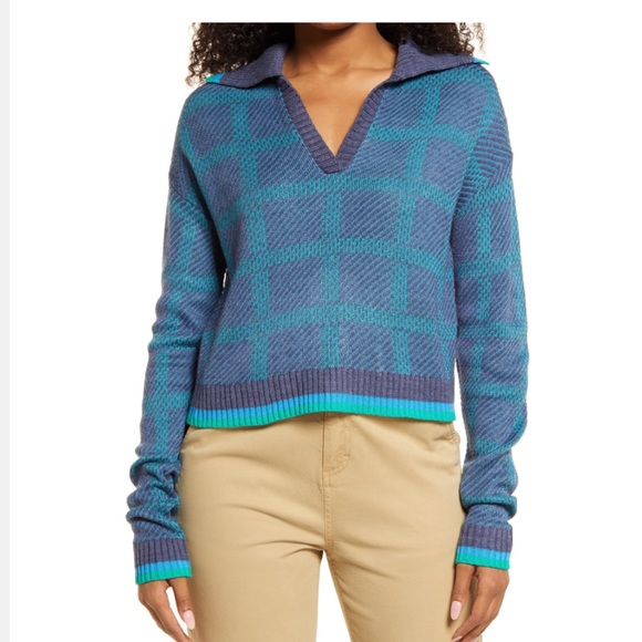 Nordstrom | Sweaters | Nordstrom Bp Retro Y2k Style Checker Relaxed ...